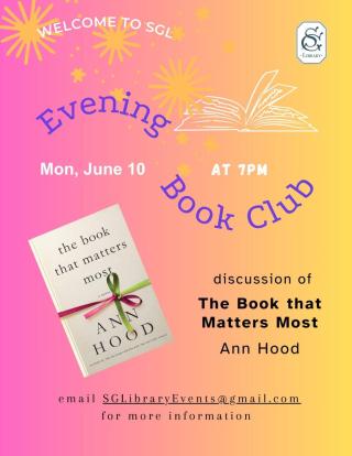 Spring Evening Book Club | Sea Girt, NJ